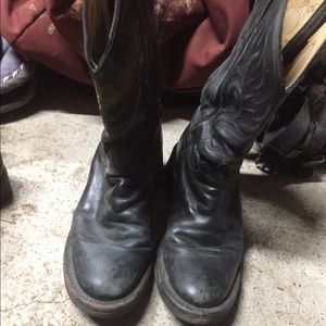 Justin Boots | Shoes | Black Justin Cowboy Riding Boots | Poshmark